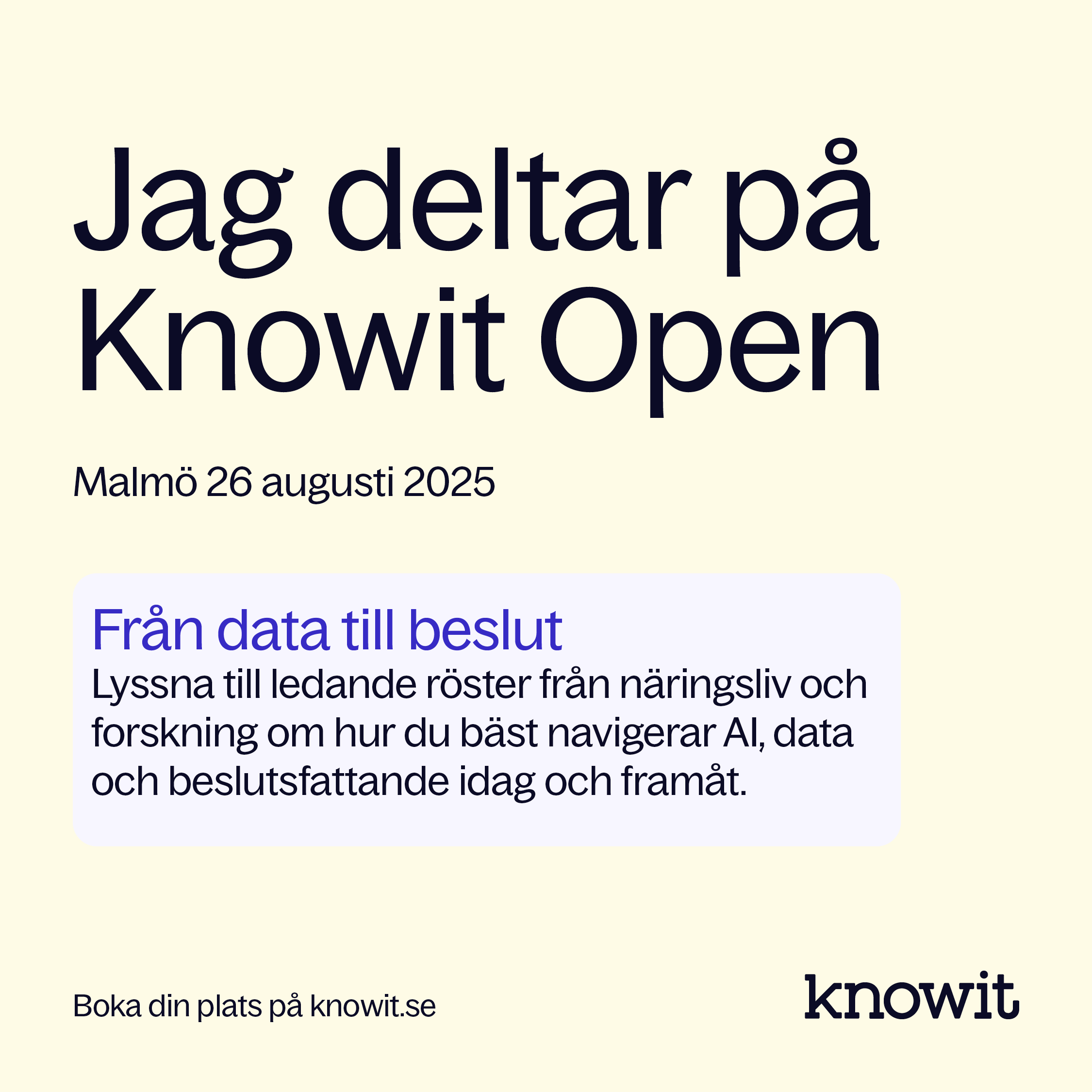 Knowit Open 2025